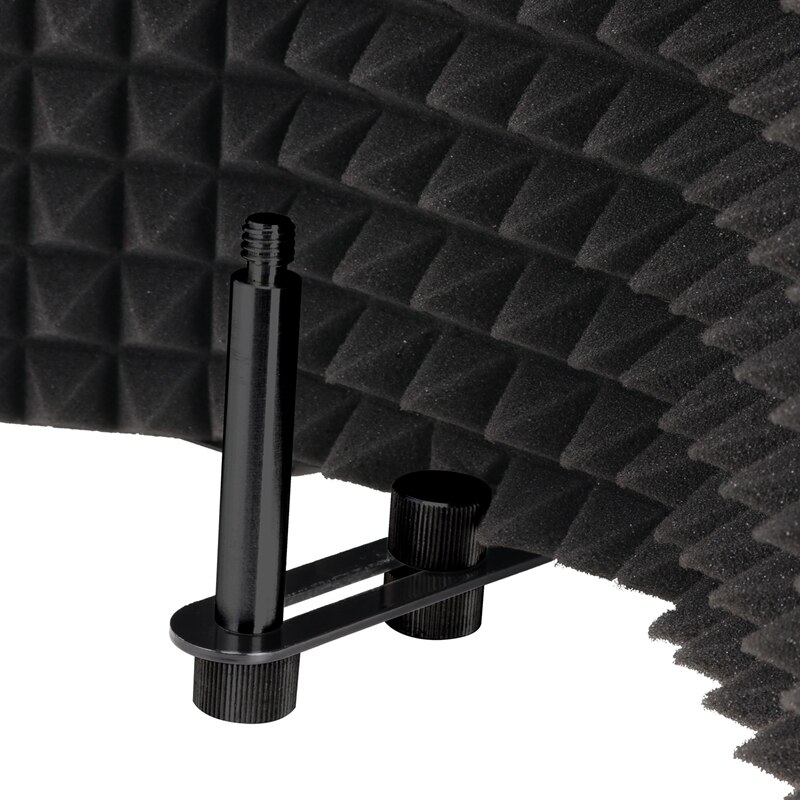 Black Foldable Microphone Isolation Shield, Adjust... – Vicedeal