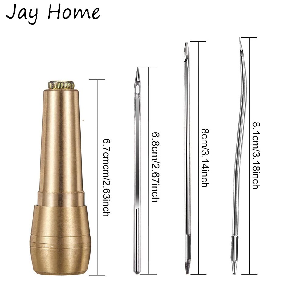 Kopparhandtag sy sy hand sömnad skor reparationsverktyg för diy sömnad ...