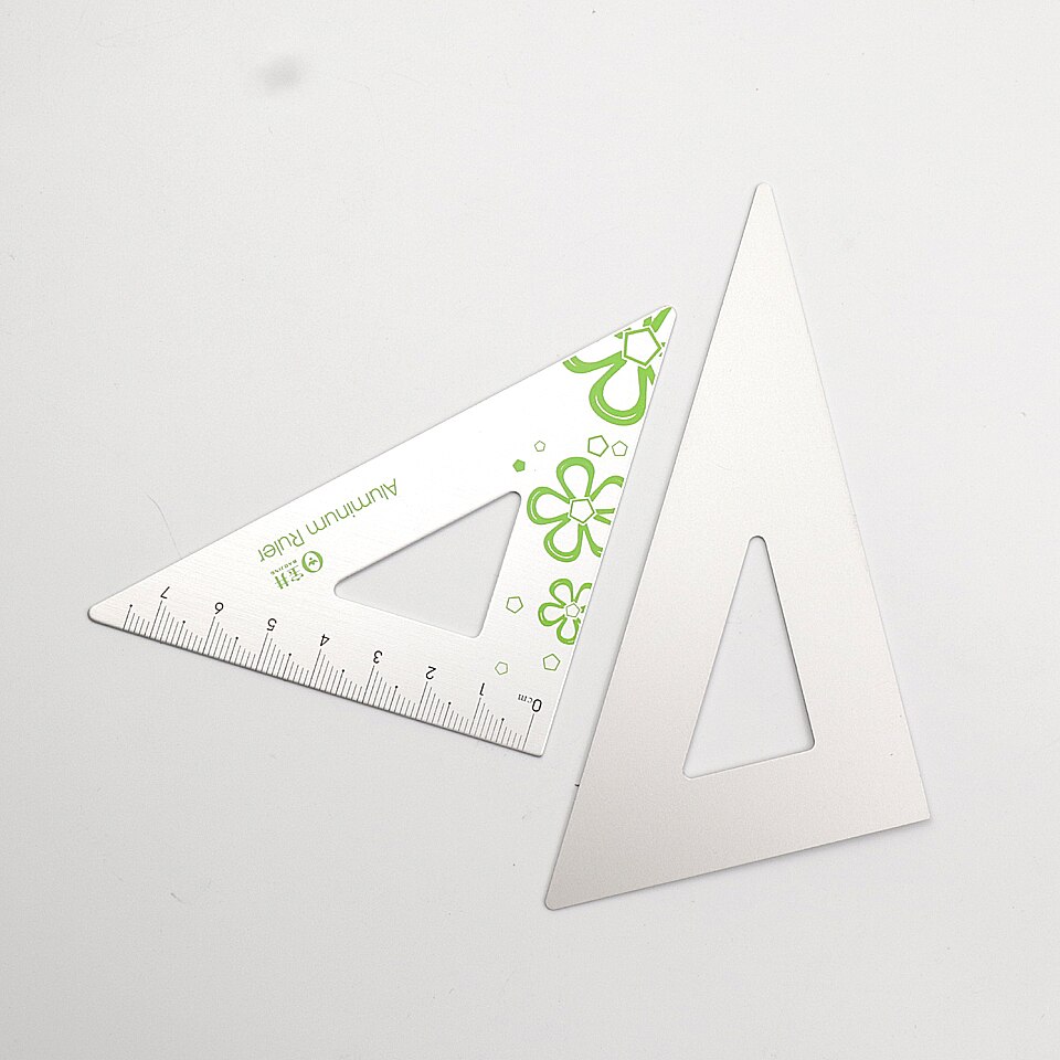 Aluminum alloy Triangle Ruler Students Maths Geome... – Grandado