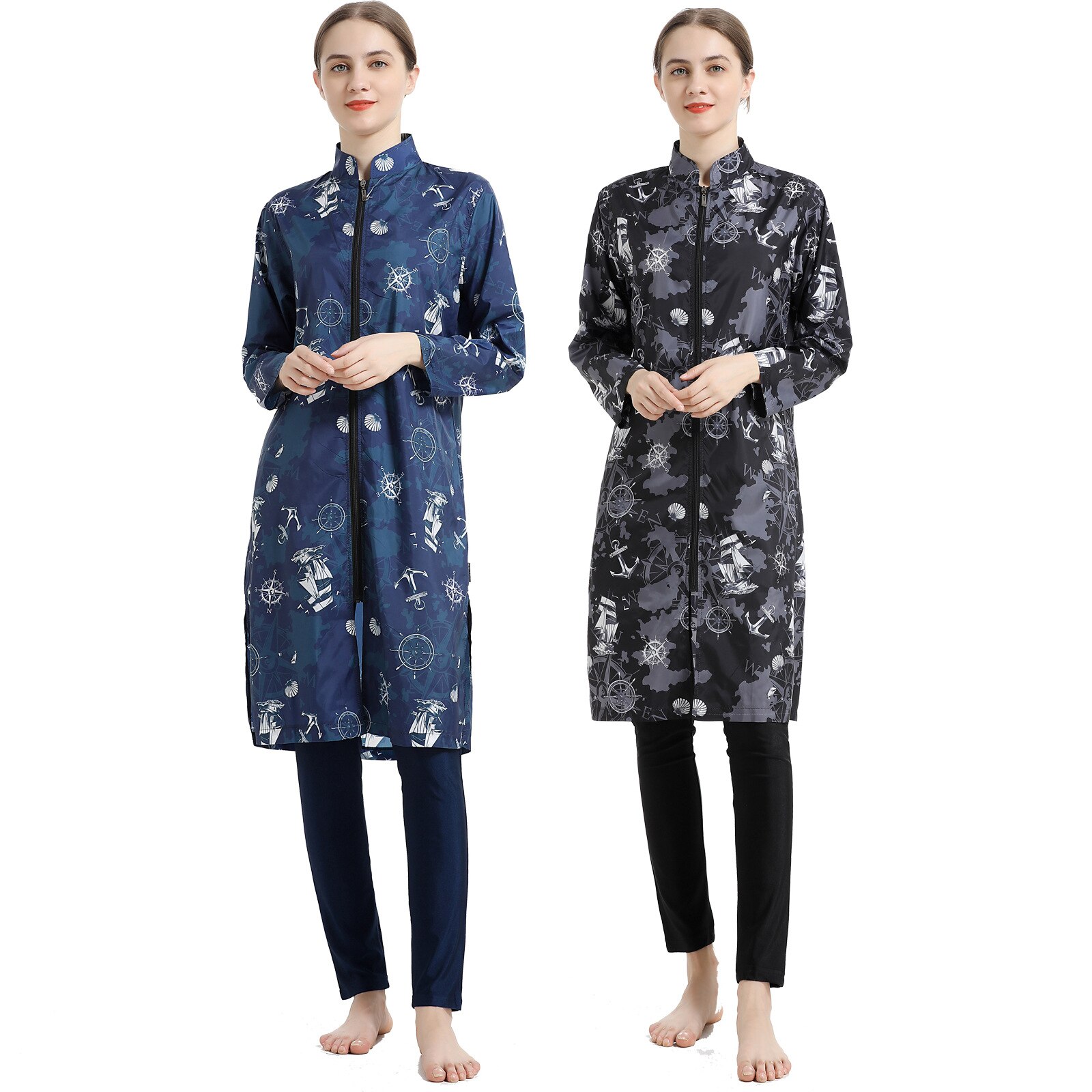 Muslim Swimwear Women Modesty Burkinis Sets 3 Piec... – Grandado