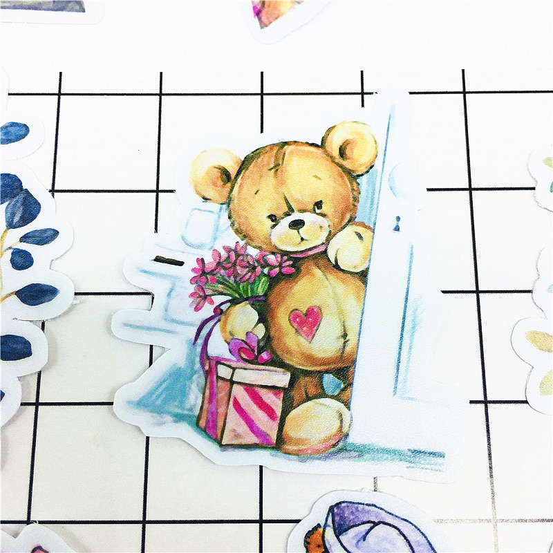 20 PCS Cute baby teddy bear Stickers Crafts And Sc... – Grandado