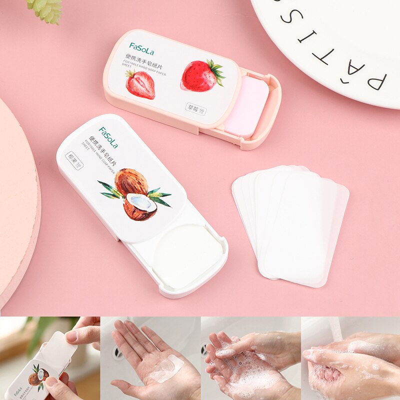 50pcs Disposable Soap Paper Travel Soap Paper Wash... – Vicedeal