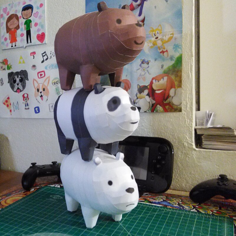 3 bulbo/foco osos Grizzly Panda Oso de hielo 3D mo... – Grandado