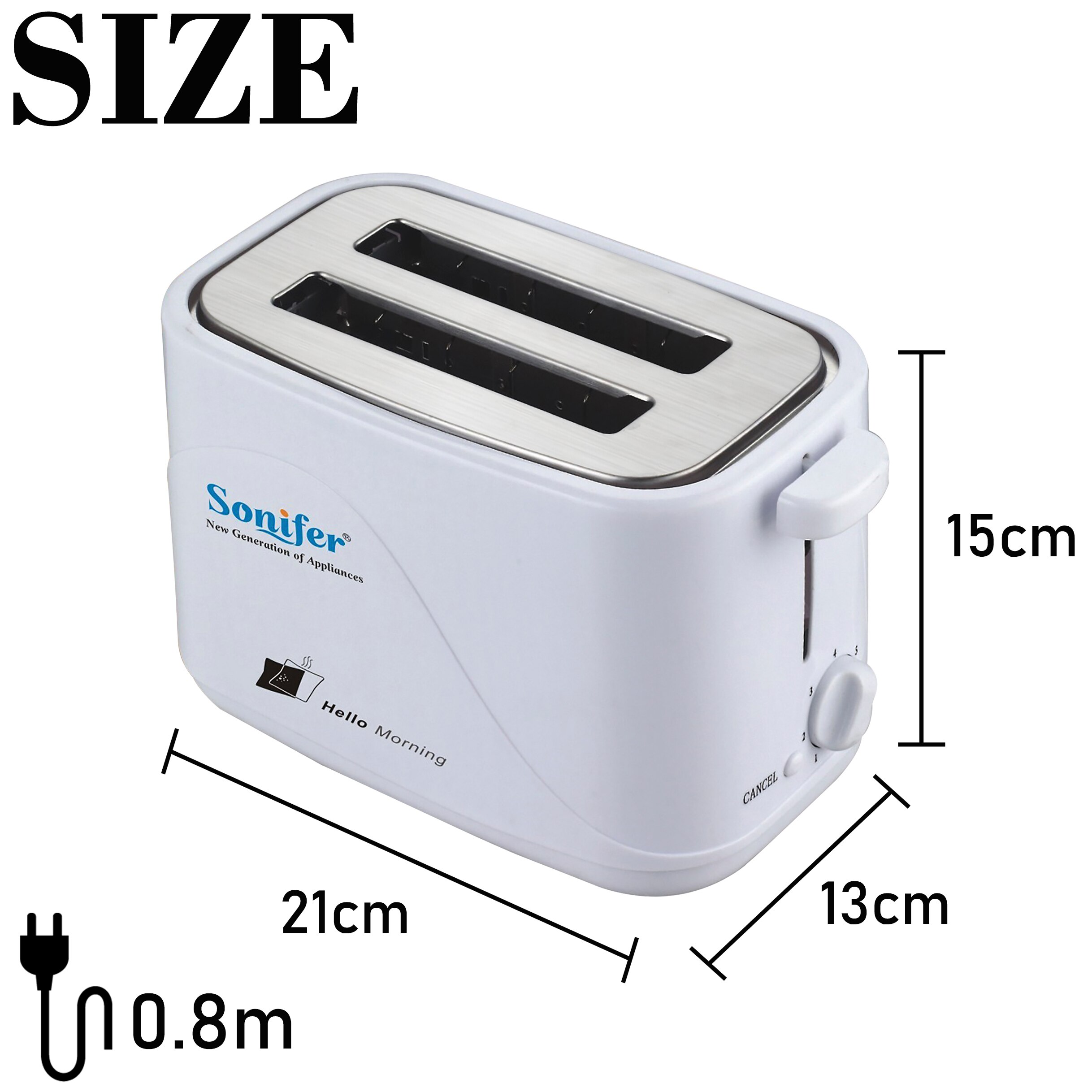 2 Plakjes Broodrooster Automatische Snelle Verwarm... – Grandado