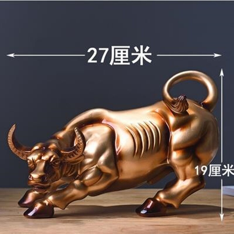 Simulation Wall Street Bull Statue Crafts, Europea... – Grandado