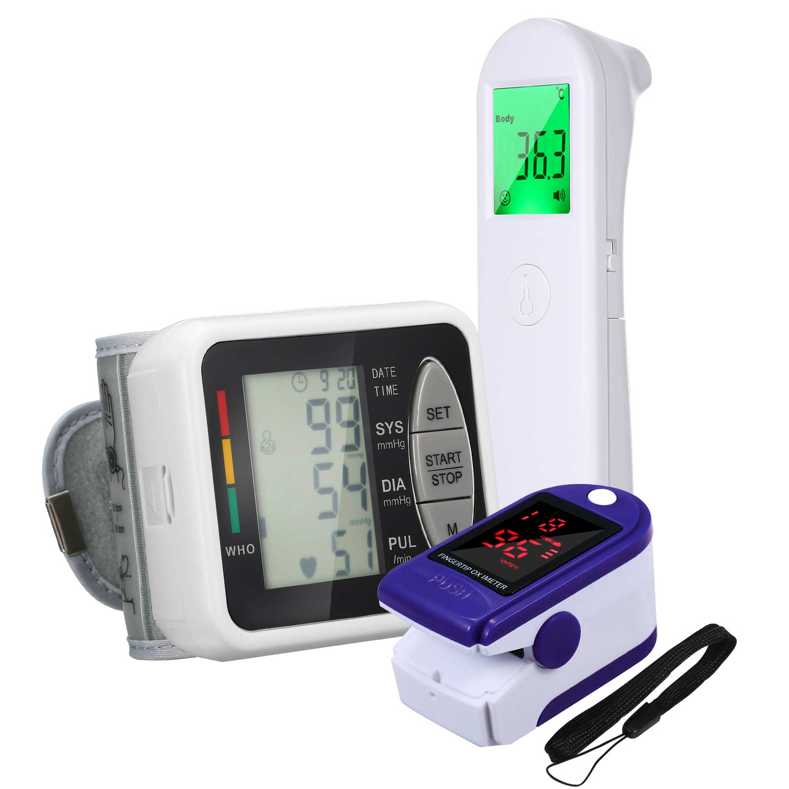 Wrist Blood Pressure Monitor LCD Display Tonometer... – Vicedeal