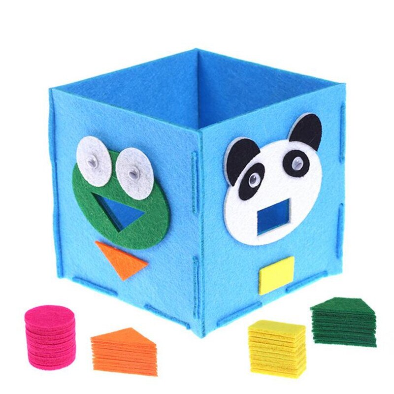 Useful Handmade Child Carton Felt Storage Box Puzz... – Grandado