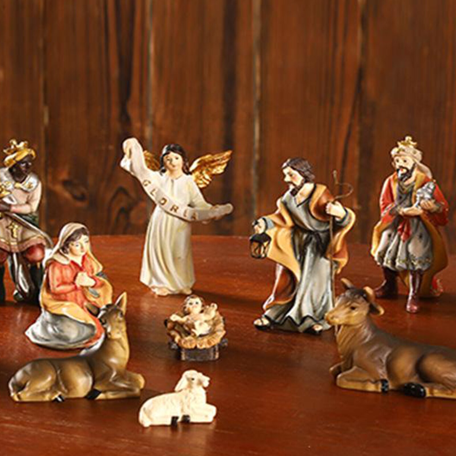 Nativity Scene Set Baby Jesus Christmas Figures Or... – Vicedeal