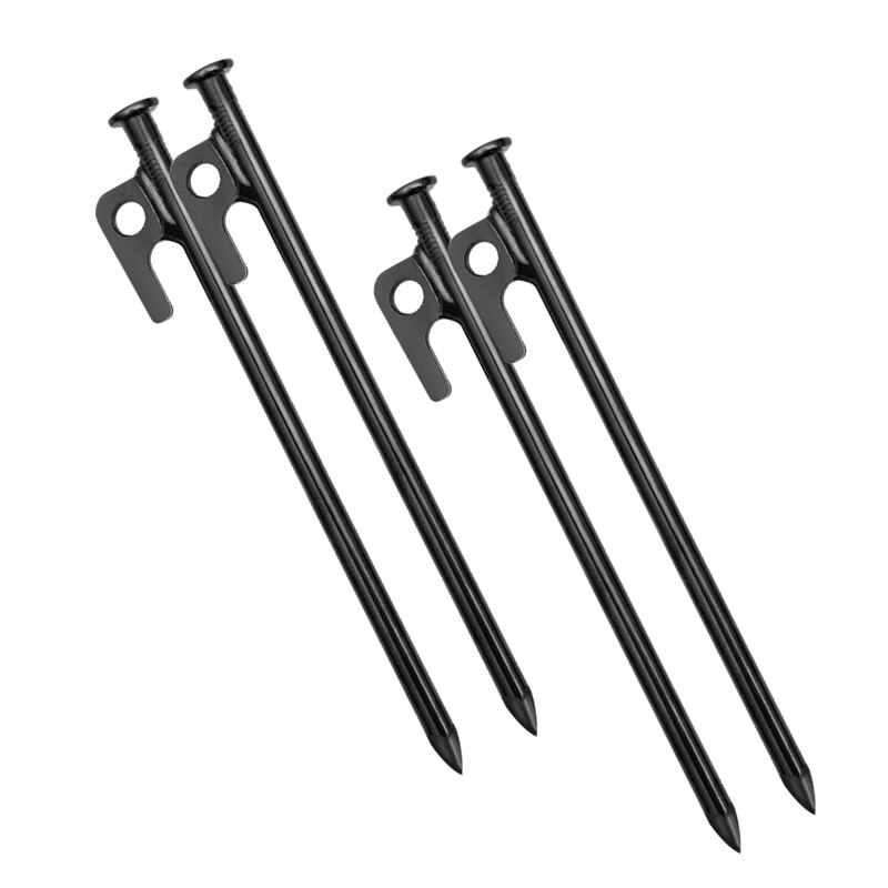 Heavy Duty Stahl Zelt Stakes Plane Pegs Solide Sta... – Vicedeal