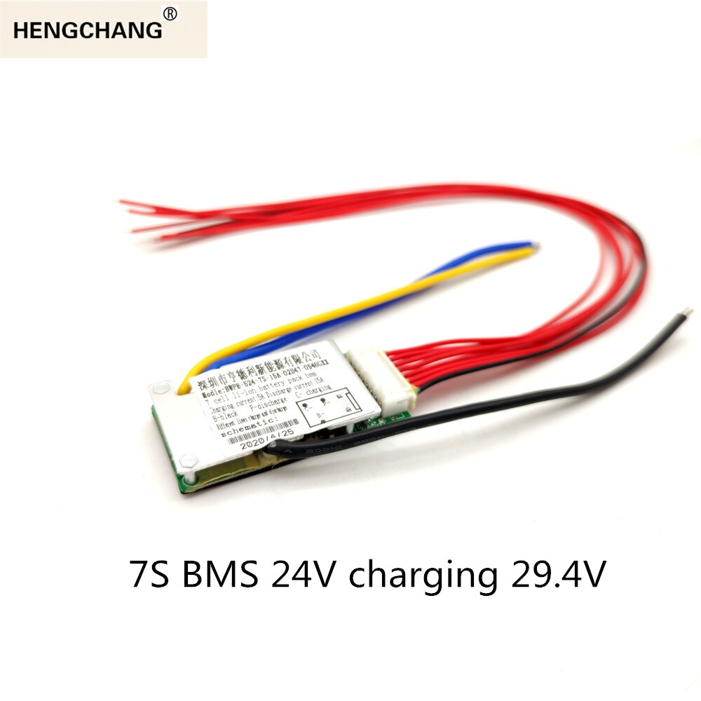 7s bms 24v litiumbatteri bms laddningsspänning 29.... – Vicedeal