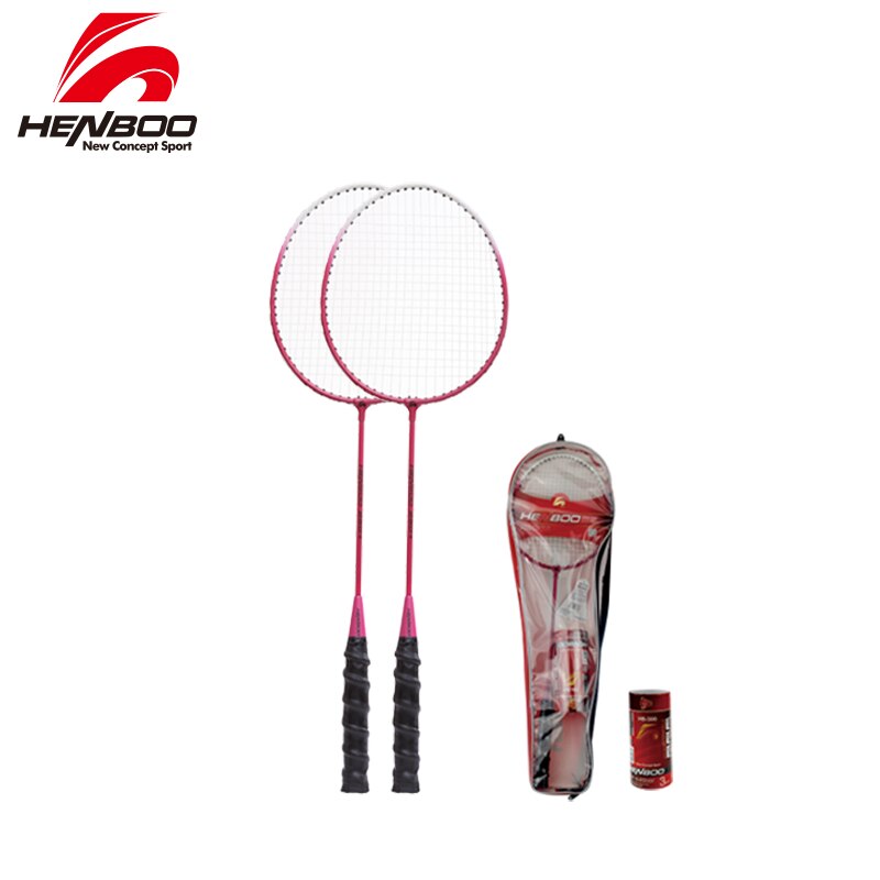 HENBOO Badminton Racket Set Family Double Iron All... – Grandado