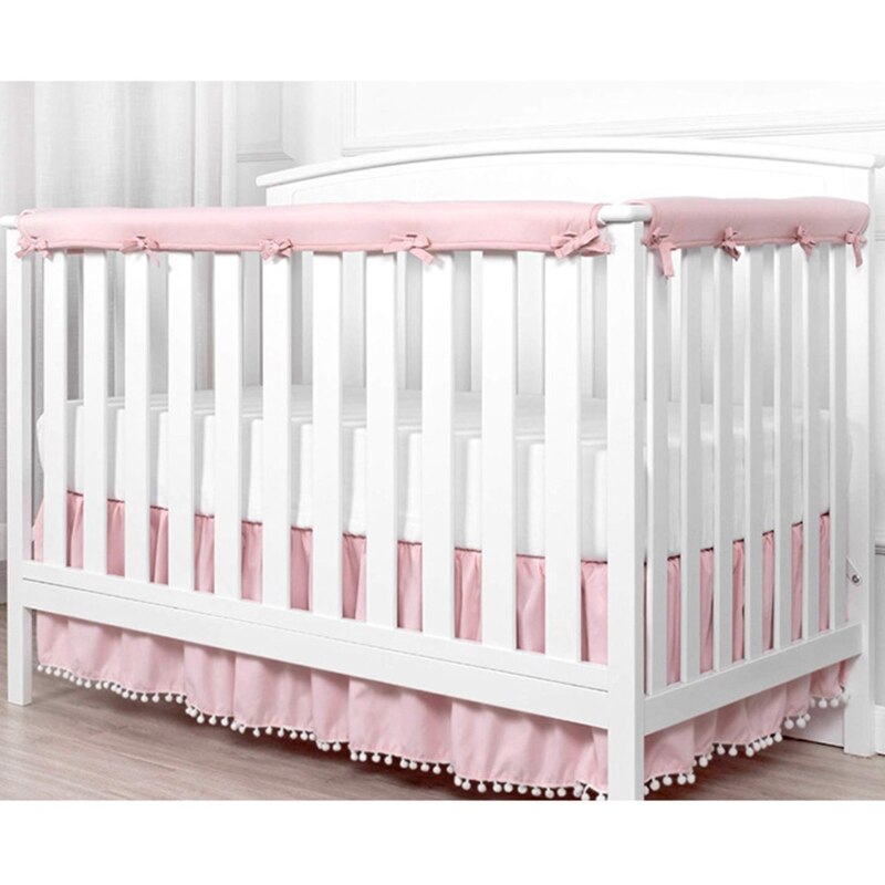 3Pcs Crib Rail Cover Set Breathable Padded Safe Ba... – Grandado