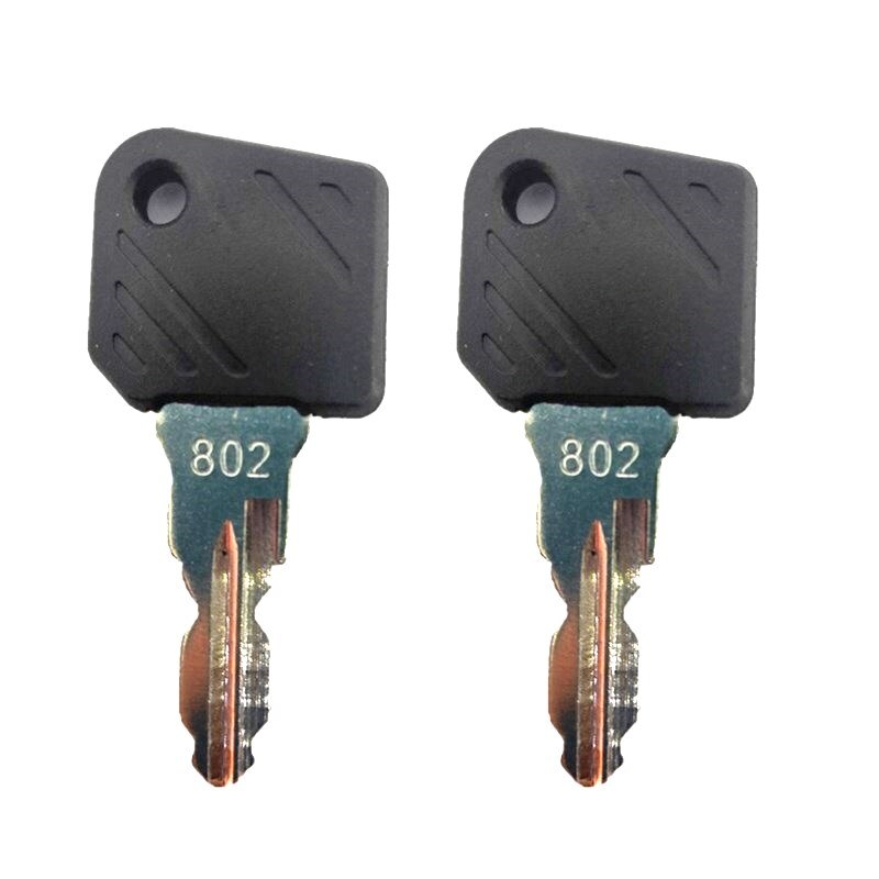 2 X 802 Ignition Key - Linde Forklift - E16 - L12 – Grandado