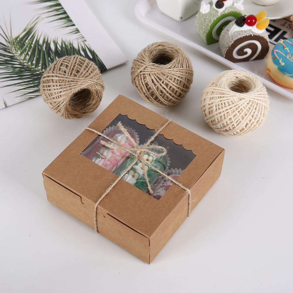 5pcs Brown Kraft Paper Bakery Boxes Packaging with... – Grandado