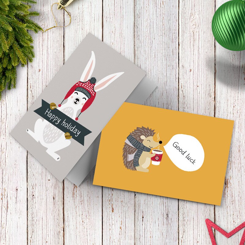 Christmas set greeting cards high-end blessing car... – Grandado