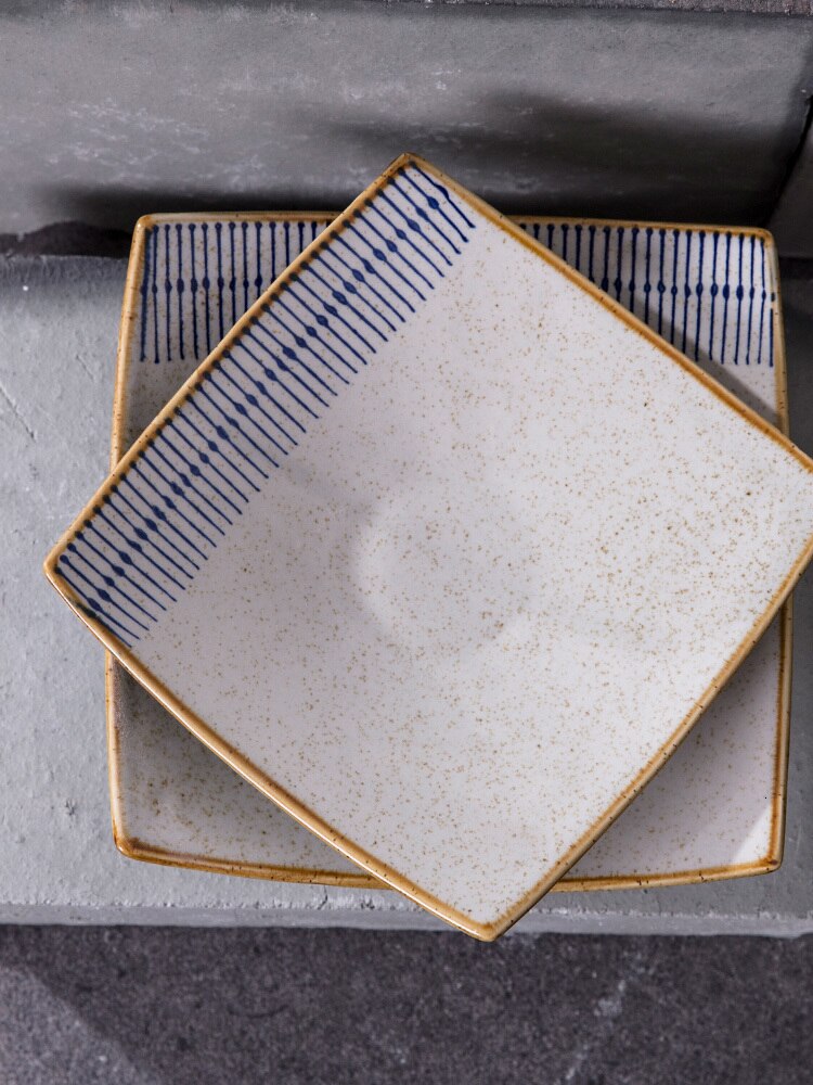 piatti ceramica high-rise square dish plate sushi ... – Vicedeal