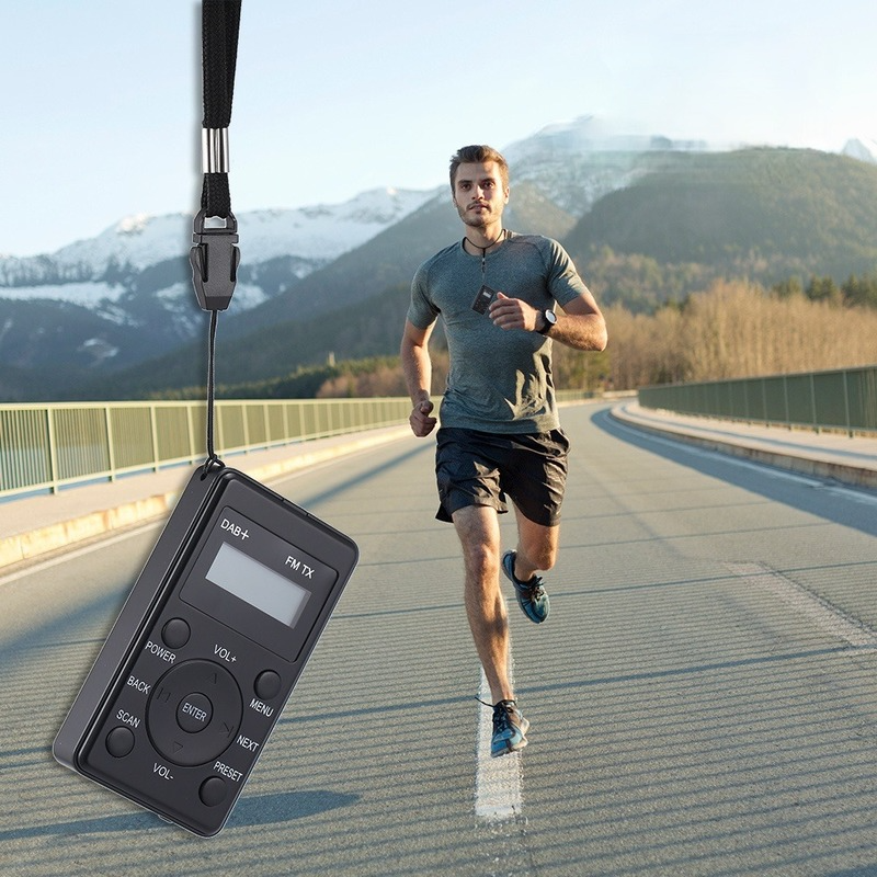 Mini FM Radio DAB+ FM Receiver with Earphones Port... – Grandado