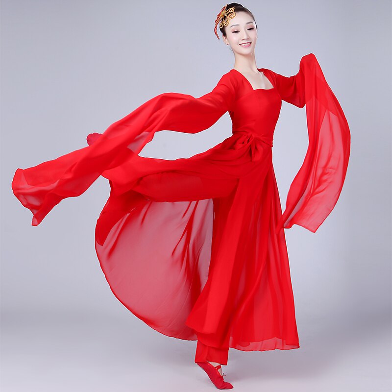 Chinese style Hanfu classical dance costumes women... – Grandado