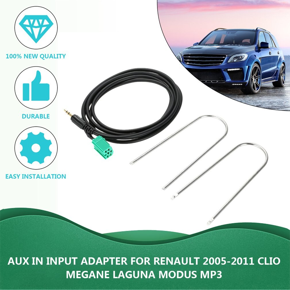 Auto Aux Stereo Audio Line Input Adapter Kabel 3.5... – Vicedeal