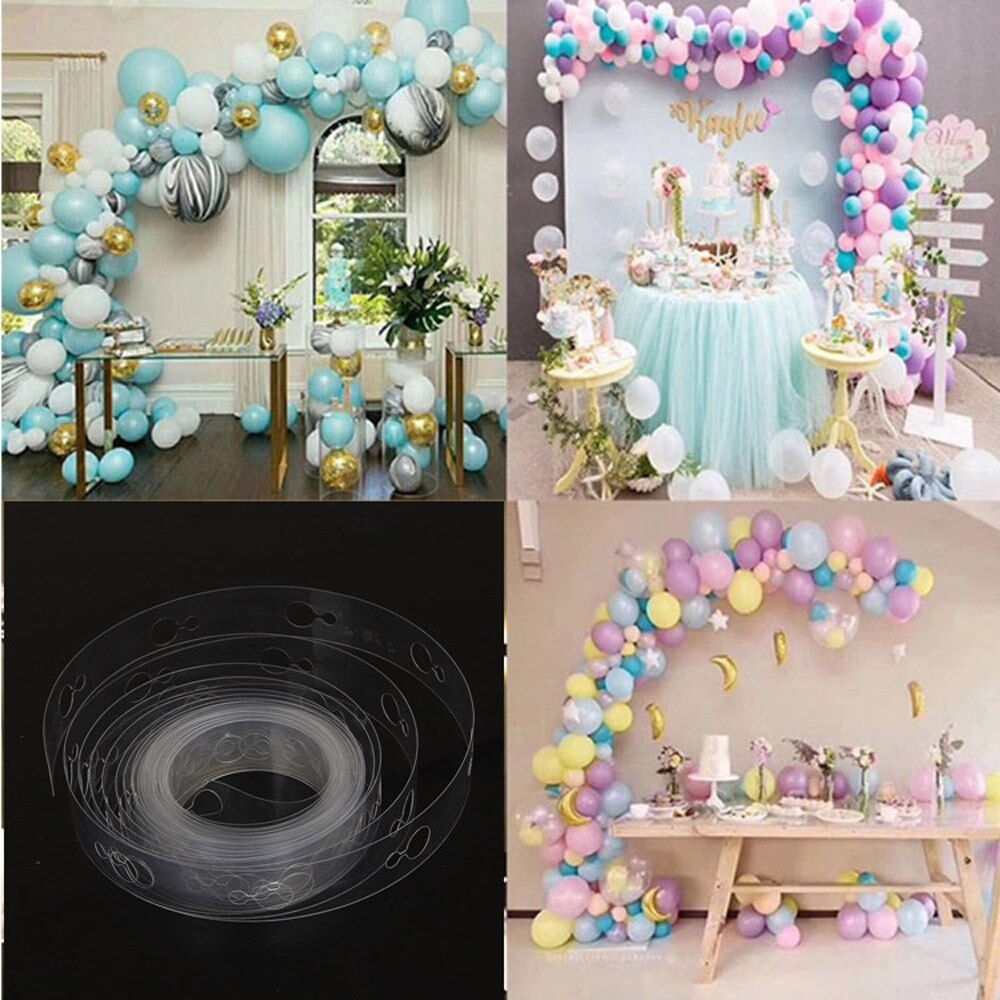5m Balloon Chain Tape Arch Connect Strip for Wedding Birthday Party ...