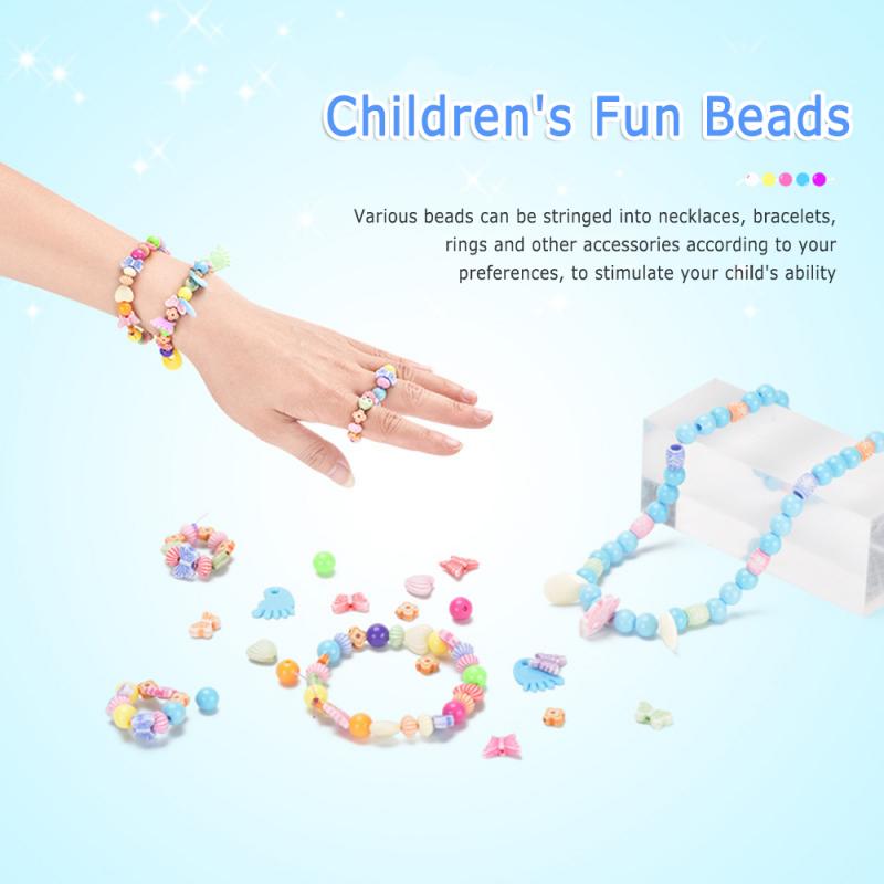 DIY Colorful Handmade Beads Girls Plastic Pop Bead... – Grandado