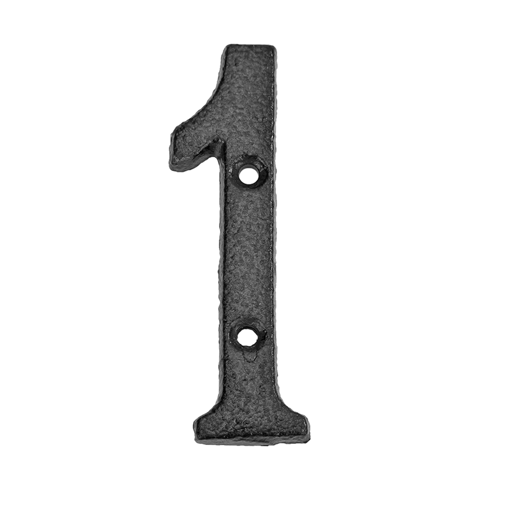 Cast Iron Numbers Doorplate Metal Digital House Si... – Grandado