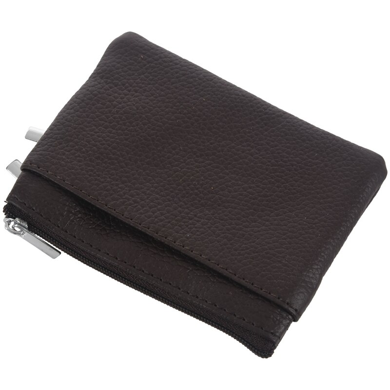 Leather Change Coin Purse with 4 Pockets and Keych... – Grandado