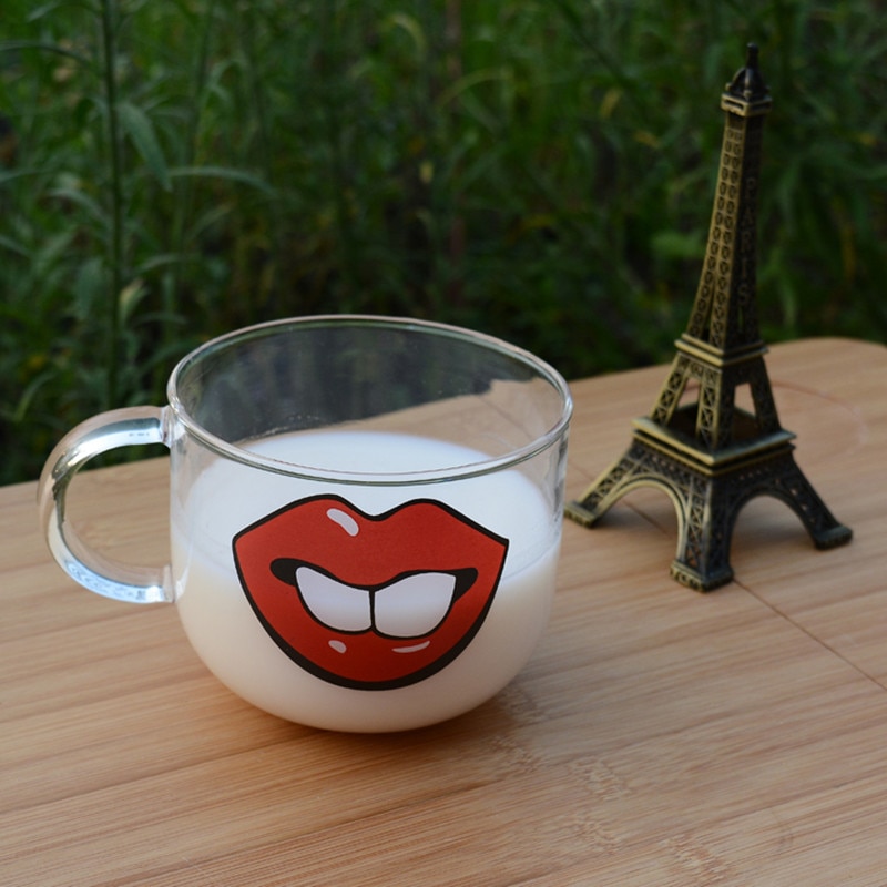 550ml Funny Cat Glass Mug Coffee Milk Cups Breakfa... – Grandado