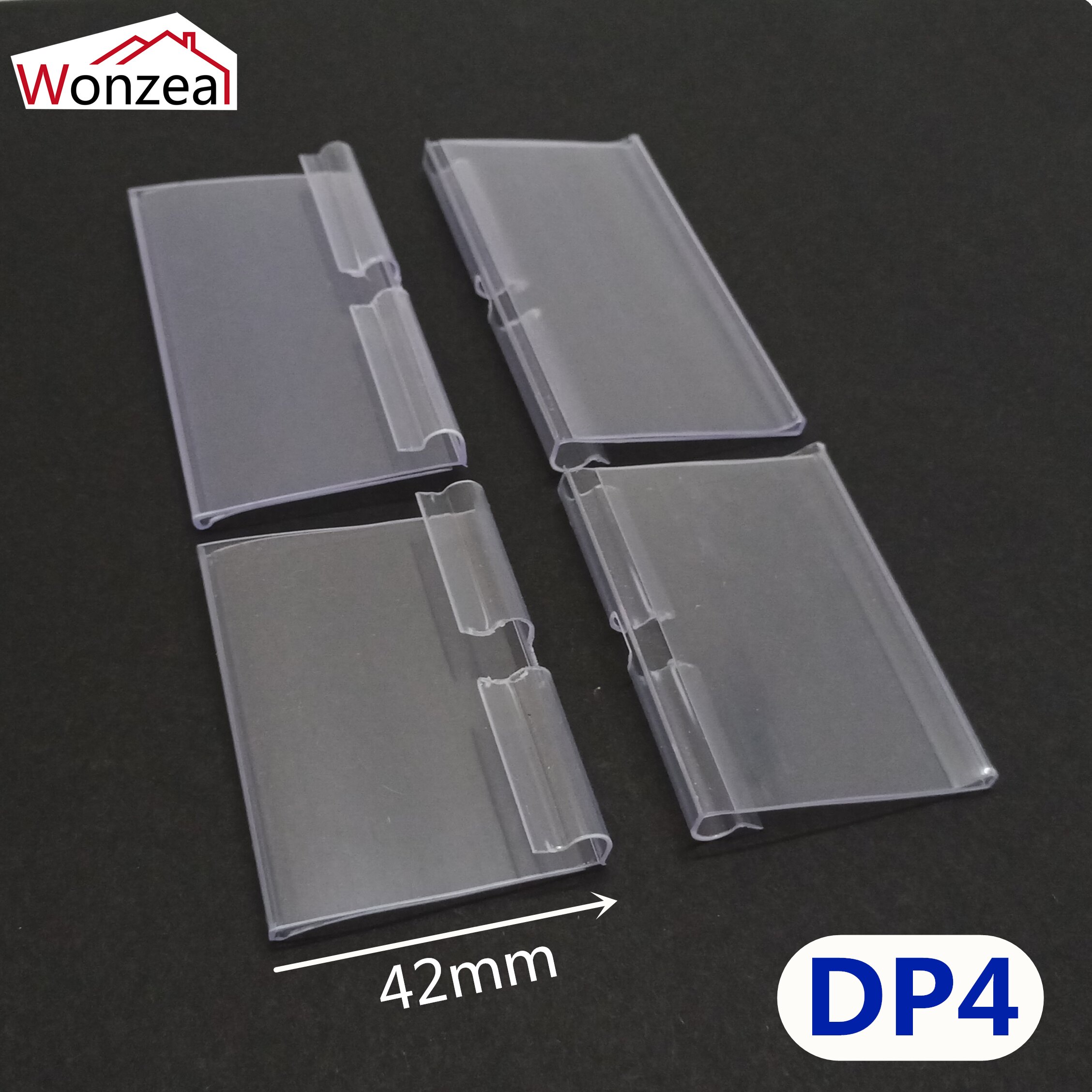 100pcs/lot Clear PVC Plastic Price Tag Sign Label ... – Vicedeal