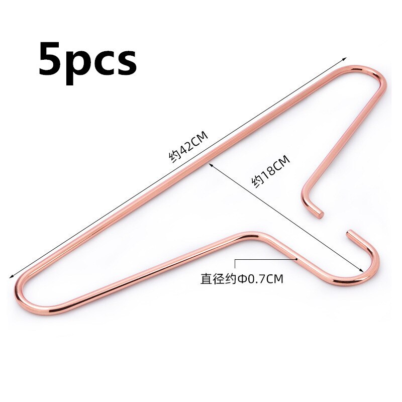 5PS Electroplated Solid Golden Hanger Clothes Dryi... – Vicedeal