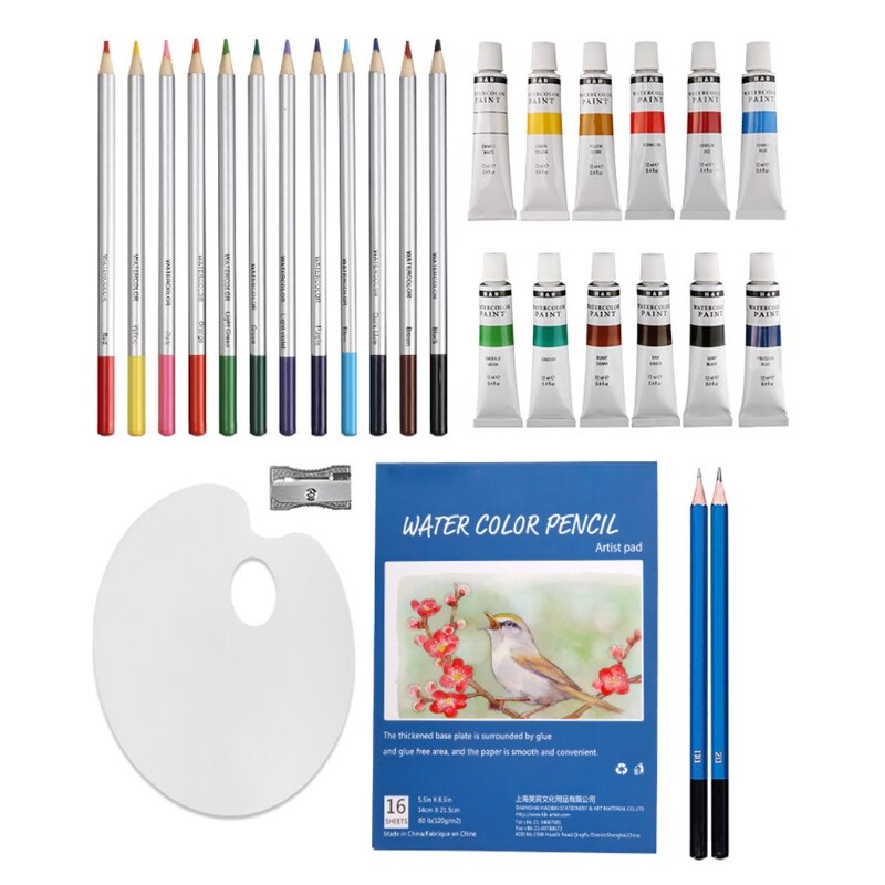 31pcs Sketch Colored Pencils and Watercolor Painti... – Grandado