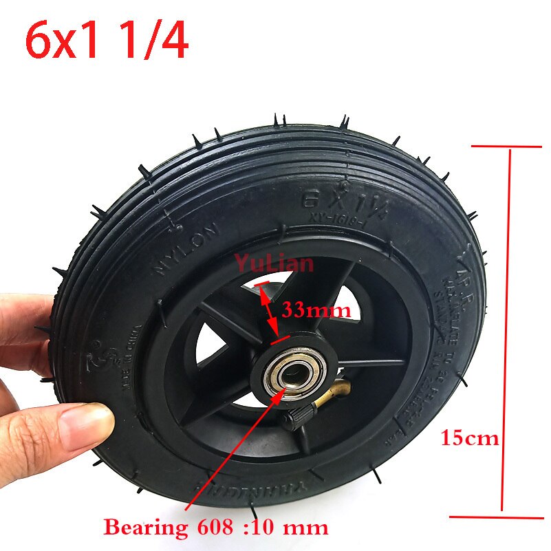 6x1 1/4 Wheels Inner Tube Tire for 6*1 1/4 Inflati... – Vicedeal