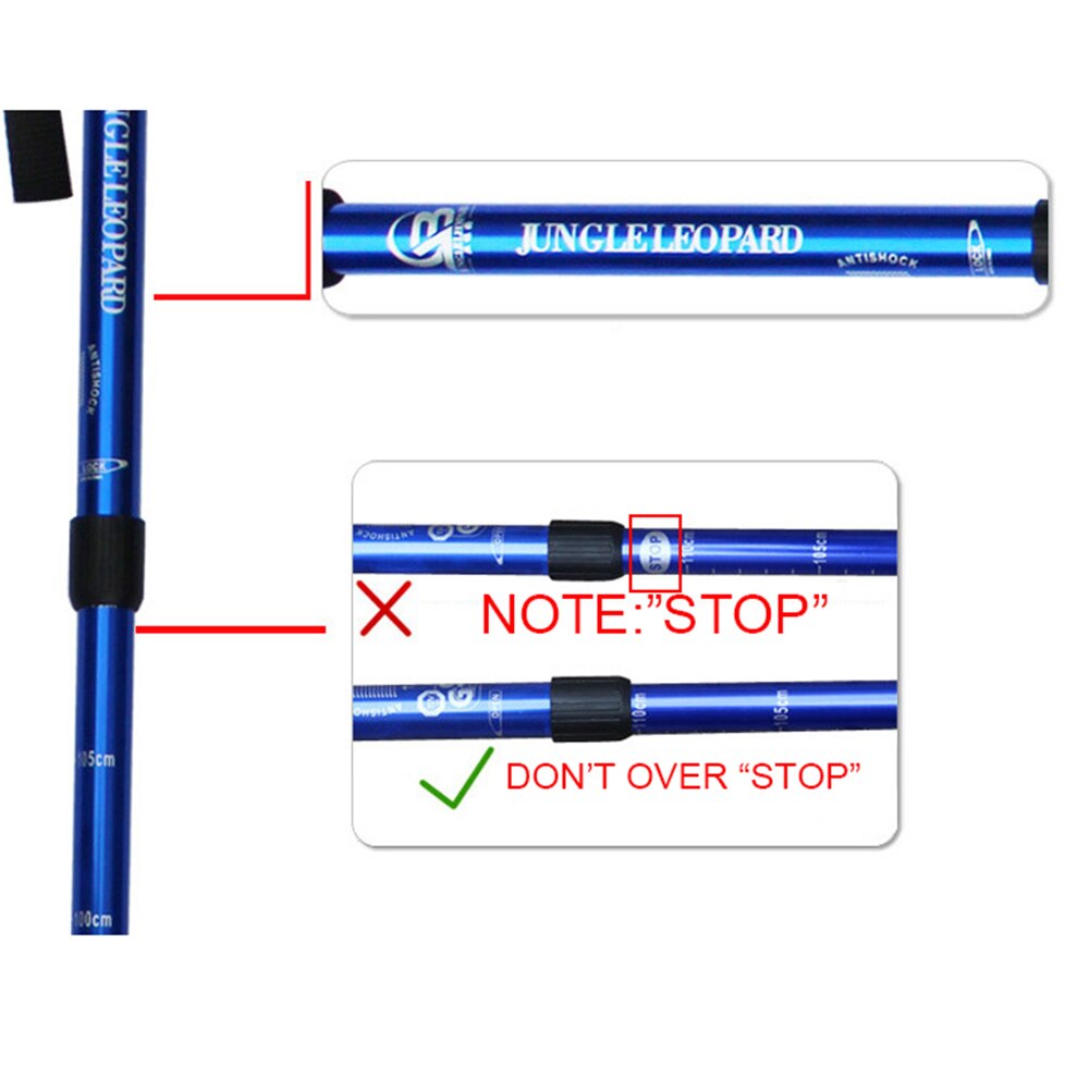 Anti Shock Trekking Telescopic Baton Walking Canes... – Grandado