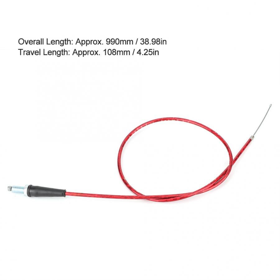 38.98inch Red Gas Throttle Cable Wire Line for Pit... – Grandado