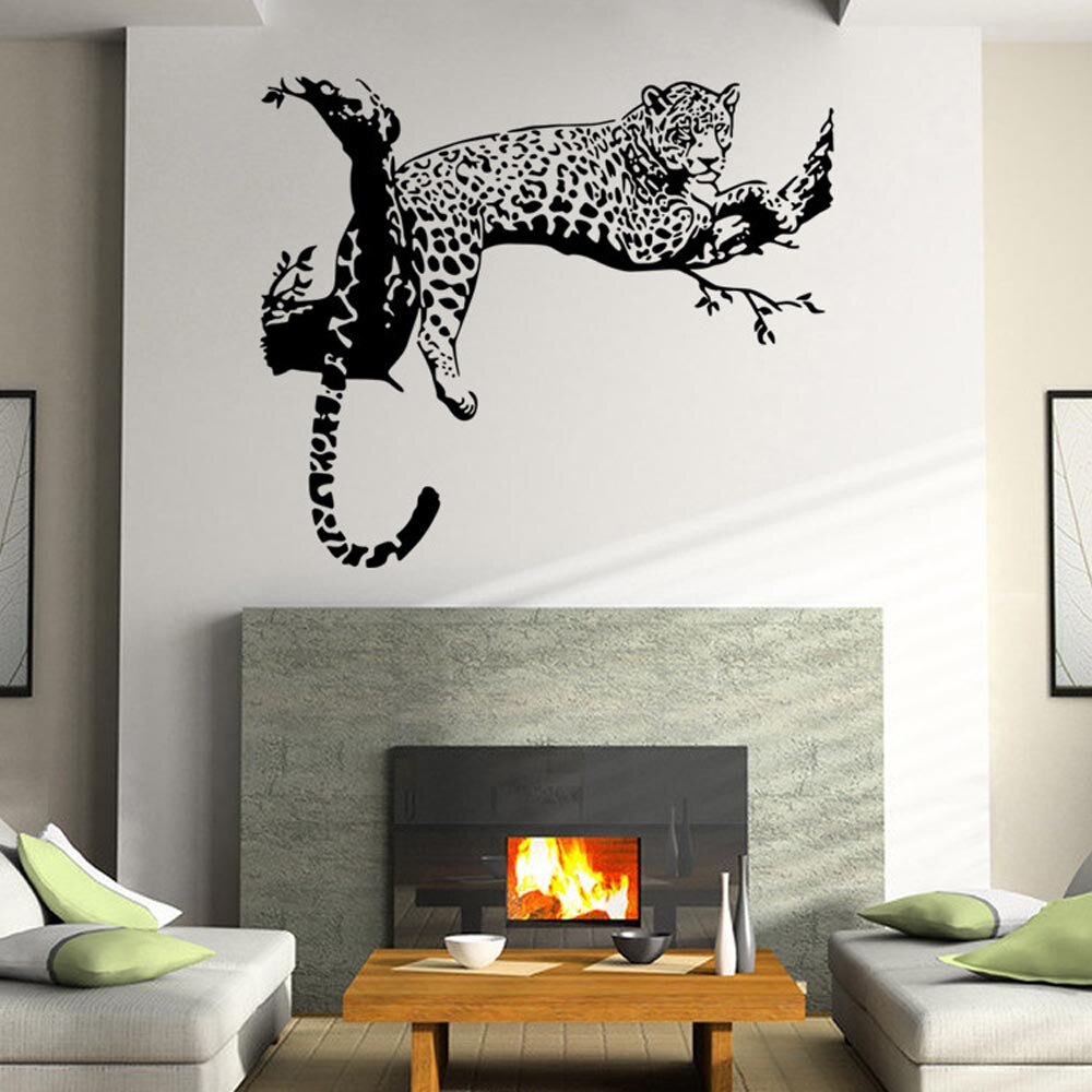 Black PVC Wall Stickers Cheetah Leopard 3D Removab... – Vicedeal