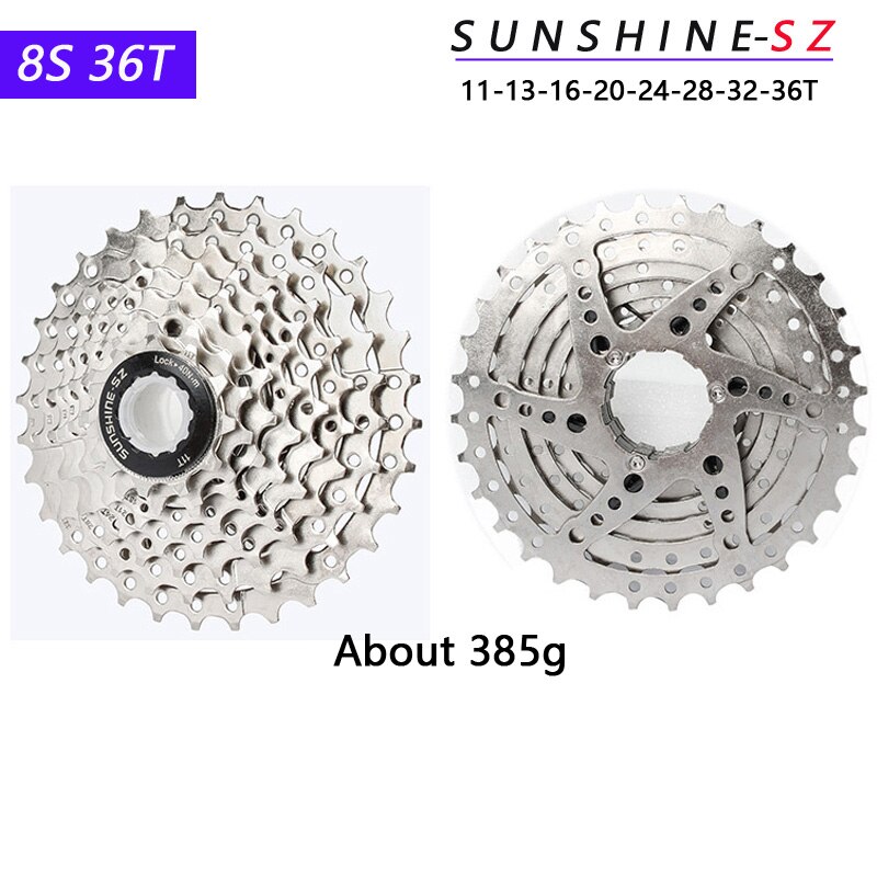 SUNSHINE 8S Speed 32T 36T 40T 42T Bicycle Flywheel... – Grandado
