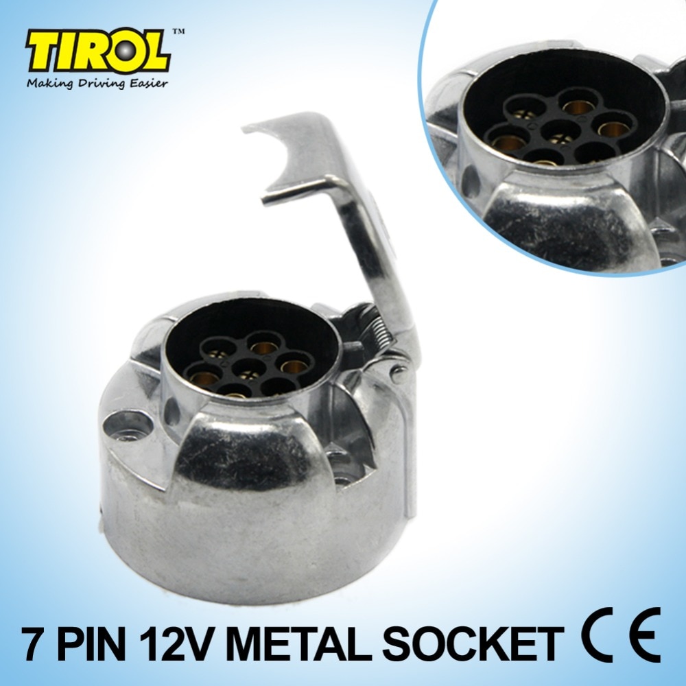 Tirol 7-Pin Trailer Socket Heavy-Duty 7-Pole Round... – Vicedeal