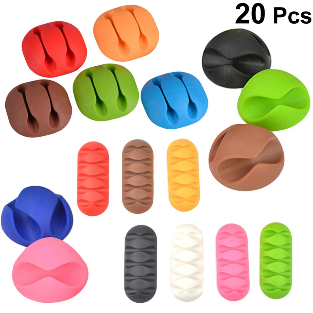 10 In 1 Desktop Cable Fastener Set Multi-Gat Draad... – Vicedeal