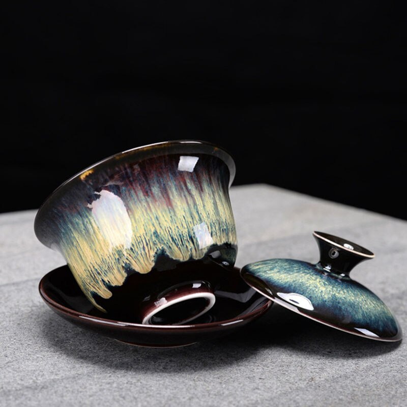 Kiln Change Gaiwan Shih Tzu Teapot Kungfu Tea Cup ... – Grandado