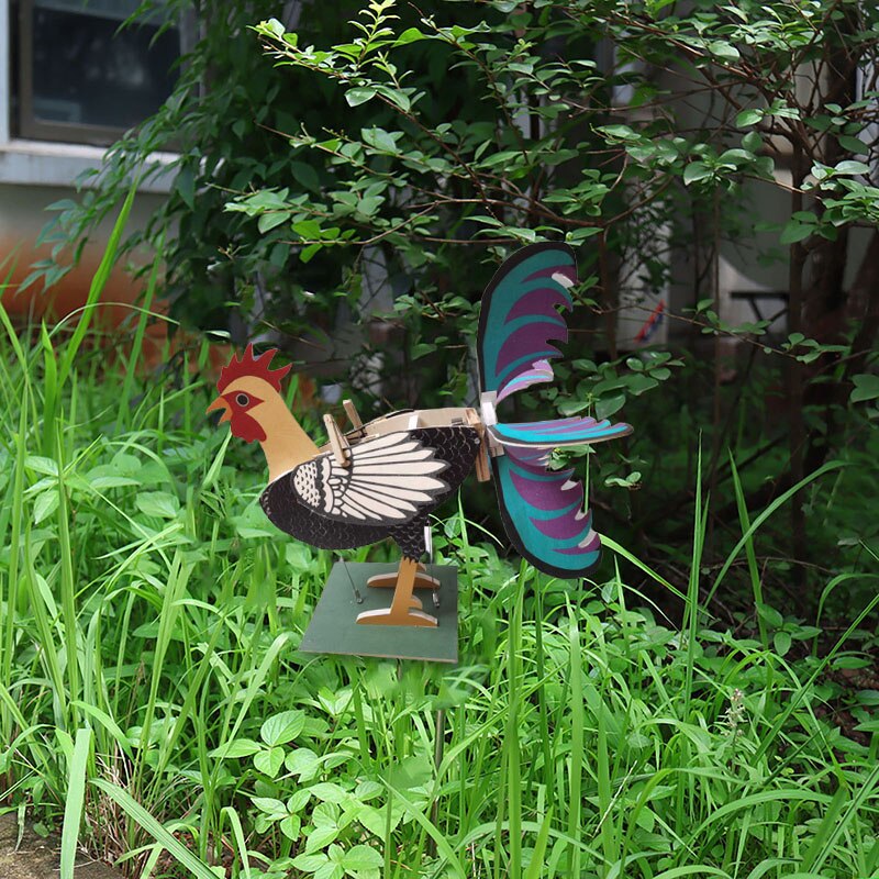 Rooster Windmill Garden Courtyard Farm Decor Yard ... – Grandado