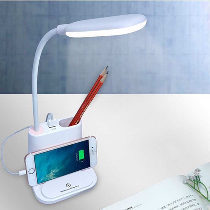 Portable USB Rechargeable LED Desk Lamp Touch Adju... – Grandado