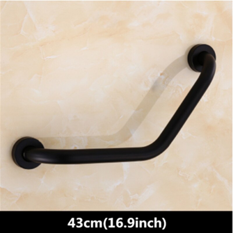 Stainless Steel Black Grab Bar Bathroom safety han... – Grandado