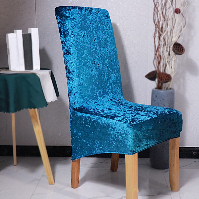 Velvet XL Size Long Back King Back Chair Cover Spa... – Vicedeal