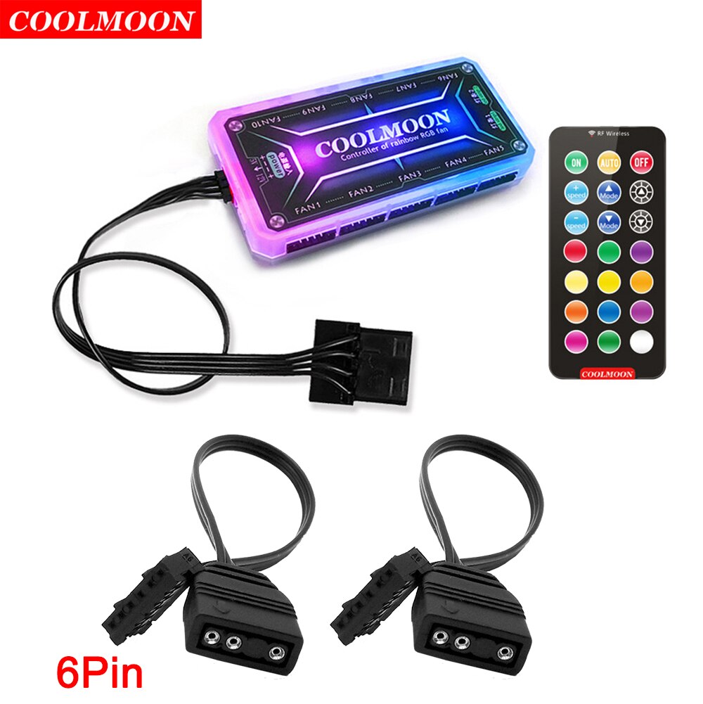 Coolmoon RGB Fans Remote Controller 12V 5A Color C... – Grandado