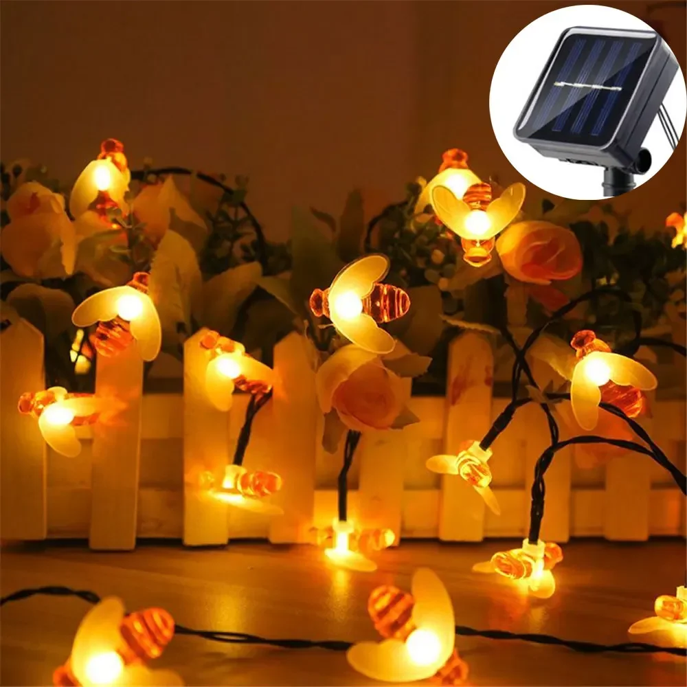 Ramadan Decorations Solar Honey Bee Led String Fai... – Grandado