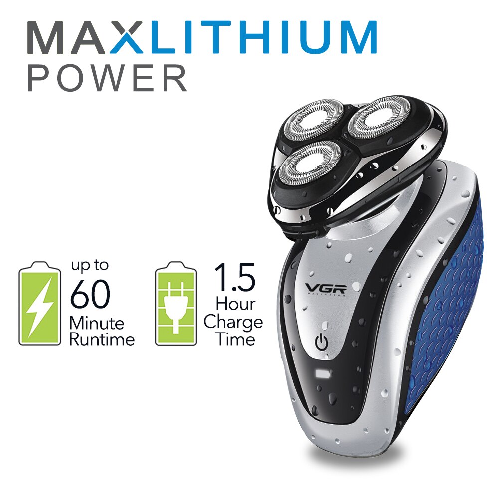 VGR Mini electric shaver Rechargeable wet dry rota... – Grandado