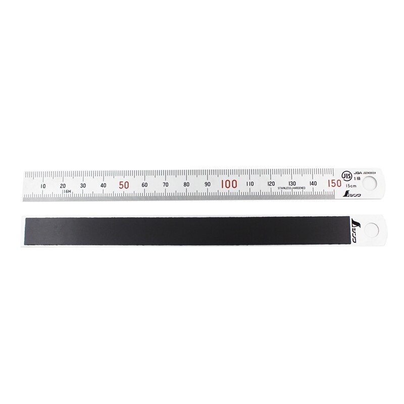 SHINWA Magnetic Stainless Steel Metal Ruler Metric... – Grandado
