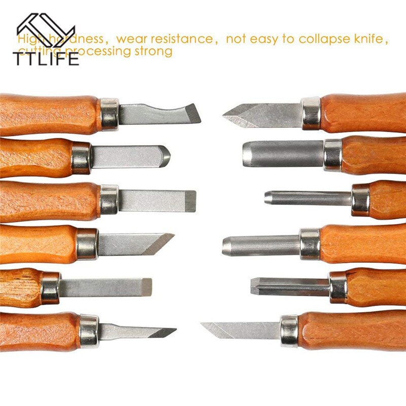 TTLIFE 12PCS Wood Carving Hand Chisel Set Kit Wood... – Grandado