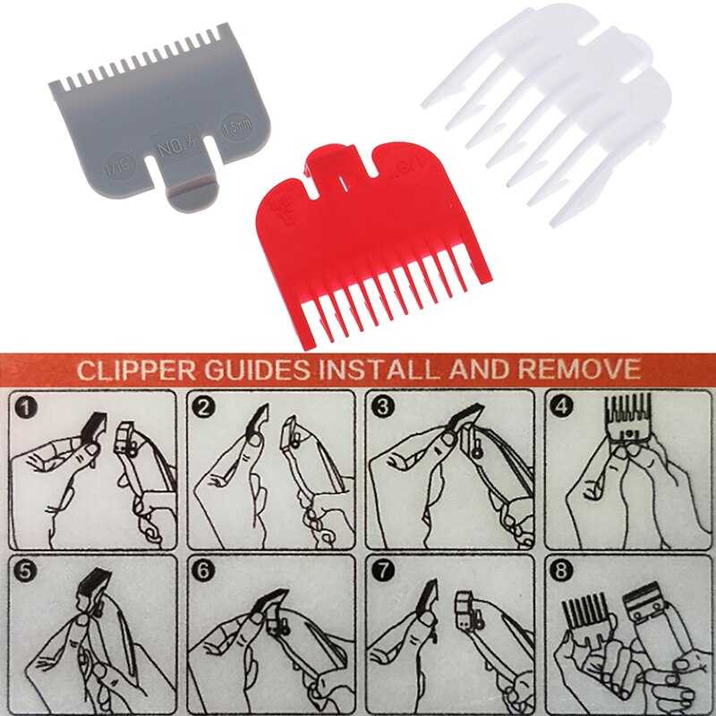 3Pcs Hair Clipper Guides Limit Comb 1.5mm 3mm 4.5m... – Grandado