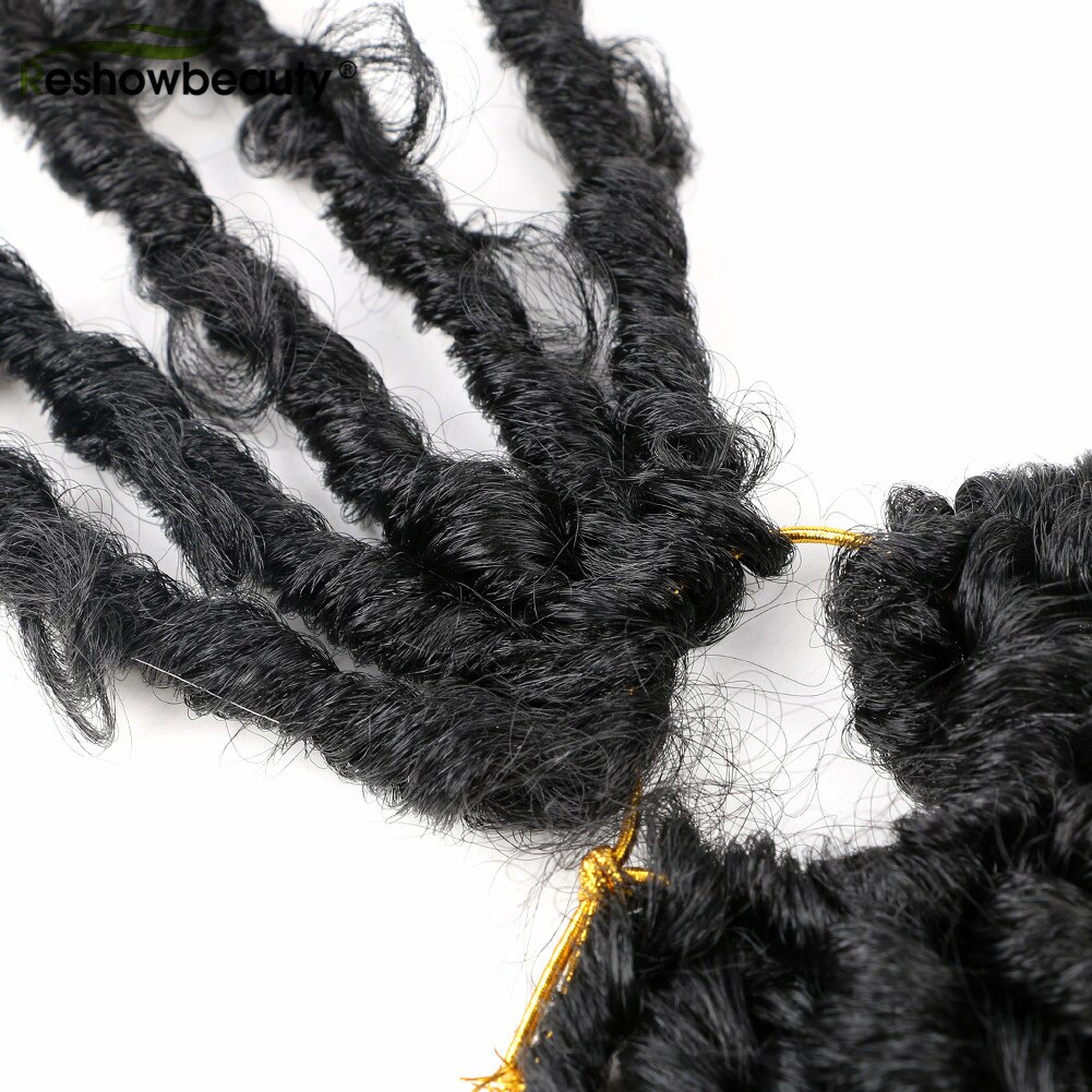 Butterfly Locs Crochet Synthetic Braiding Hair Ext... – Grandado